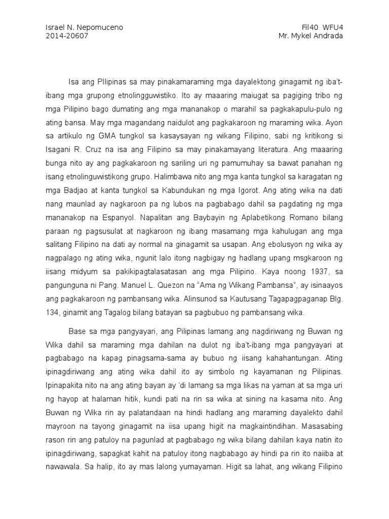 Reaksyon Ukol Sa Karapatang Pantao | PDF