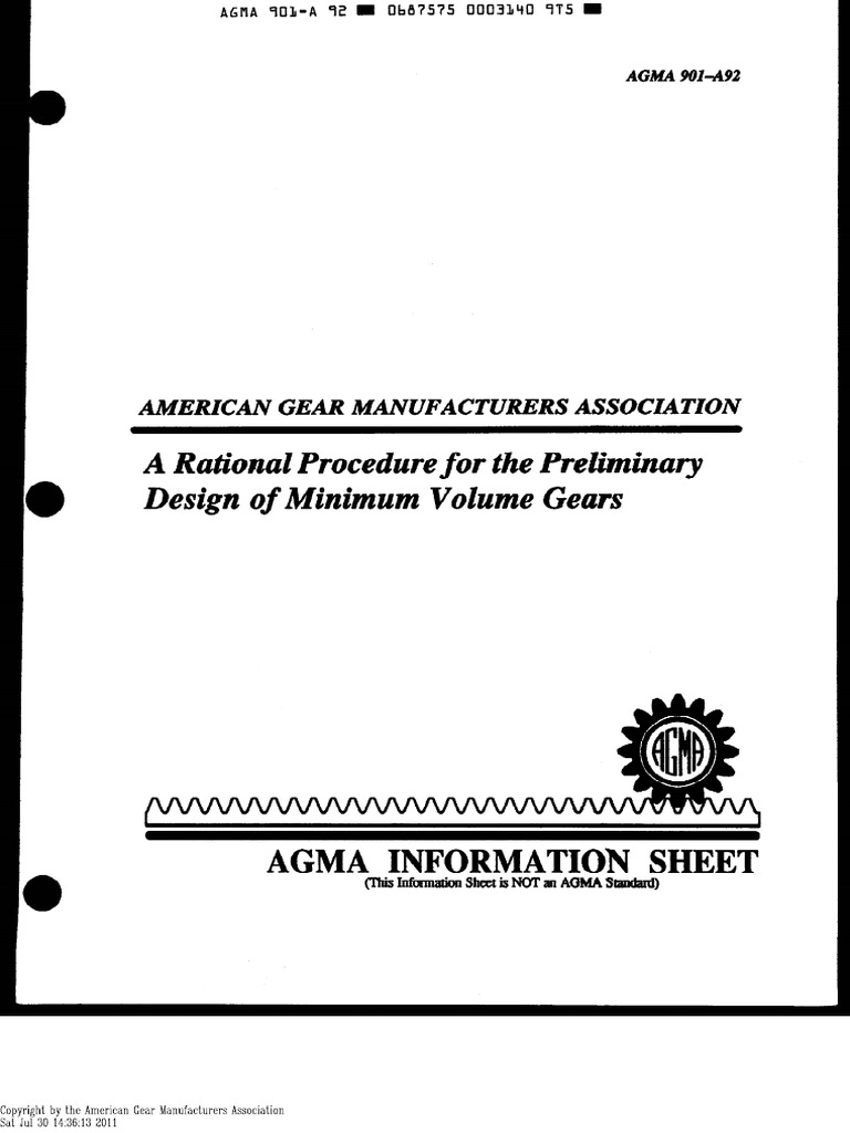 Agma 901-A92 PDF | PDF