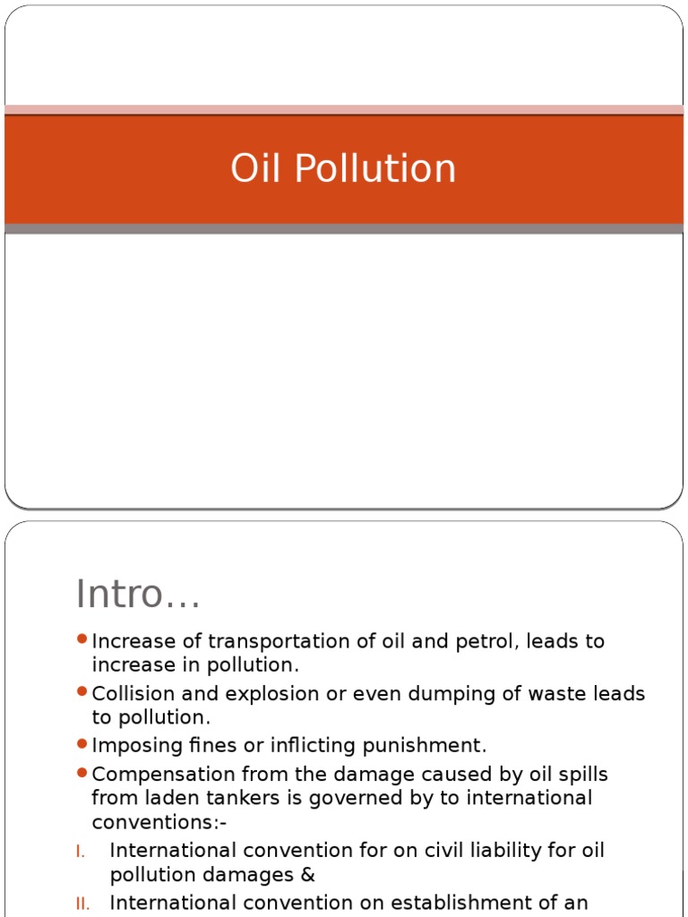 Oil Pollution | PDF | Oil Spill | Petroleum