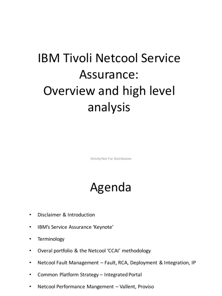 IBM Tivoli Netcool Monitoring Suite - Executive and Technical Analysis 2012 | PDF | Internet ...