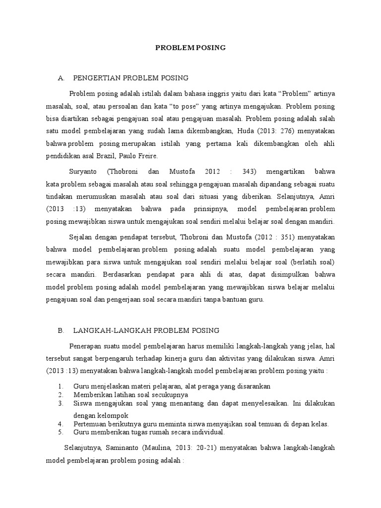 Problem Posing | PDF