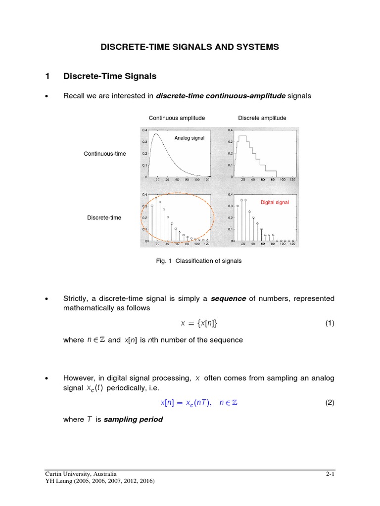 02 Discrete Time Signals Systems Release | PDF | Systems Science ...