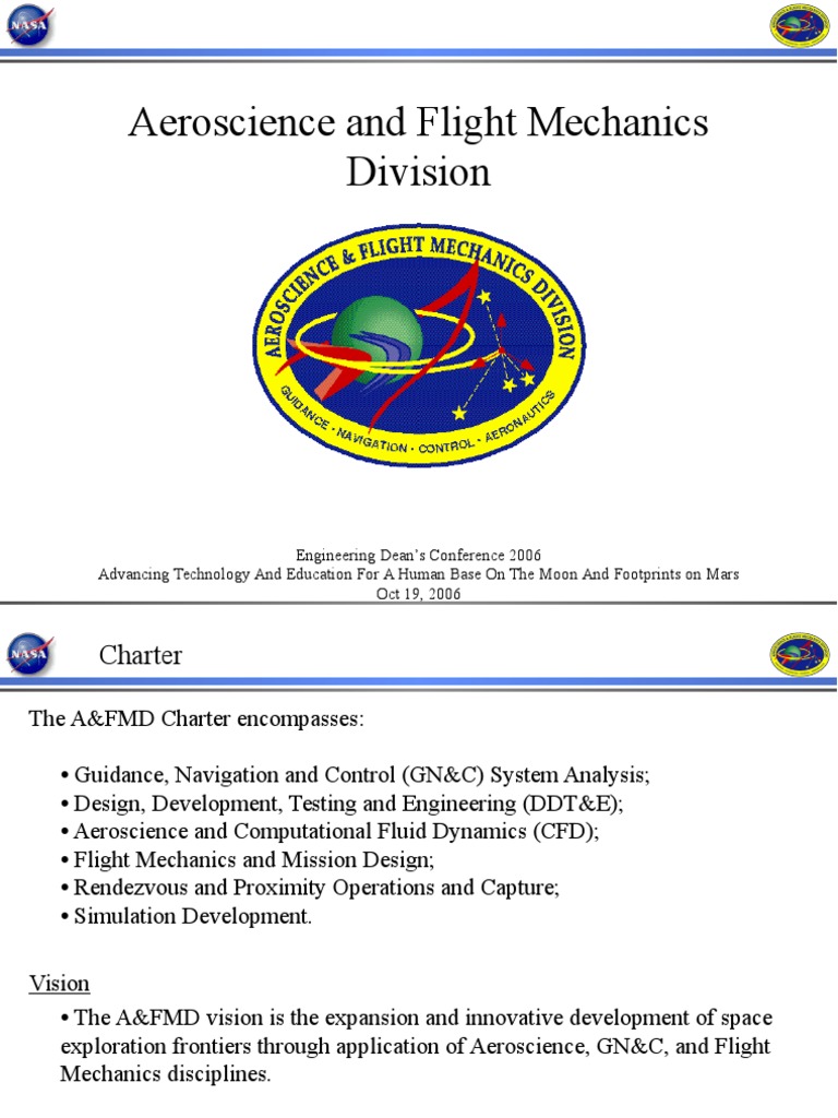 Aeroscience and Flight Mechanics Division | PDF | Guidance System ...