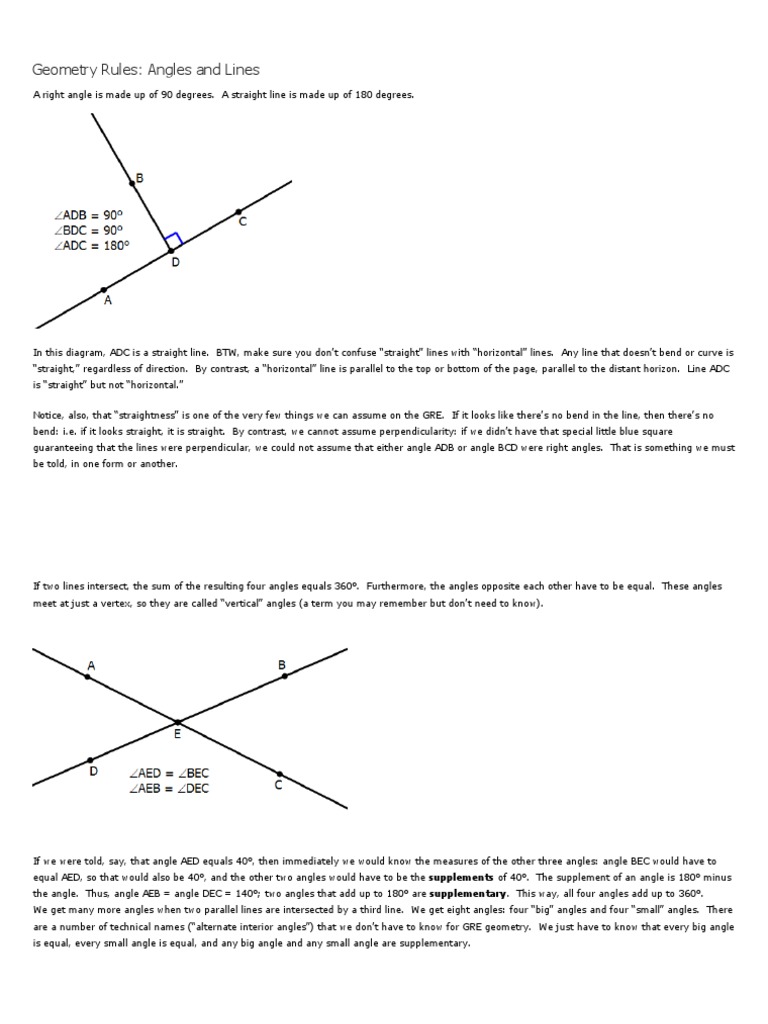 Geometry Rules PDF | PDF | Triangle | Area
