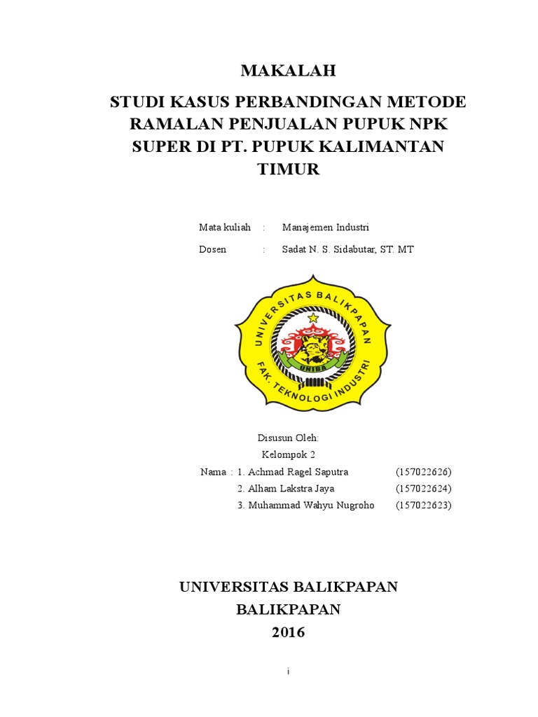 Revisi Tugas 1 Mi - Ppic | PDF | Bisnis