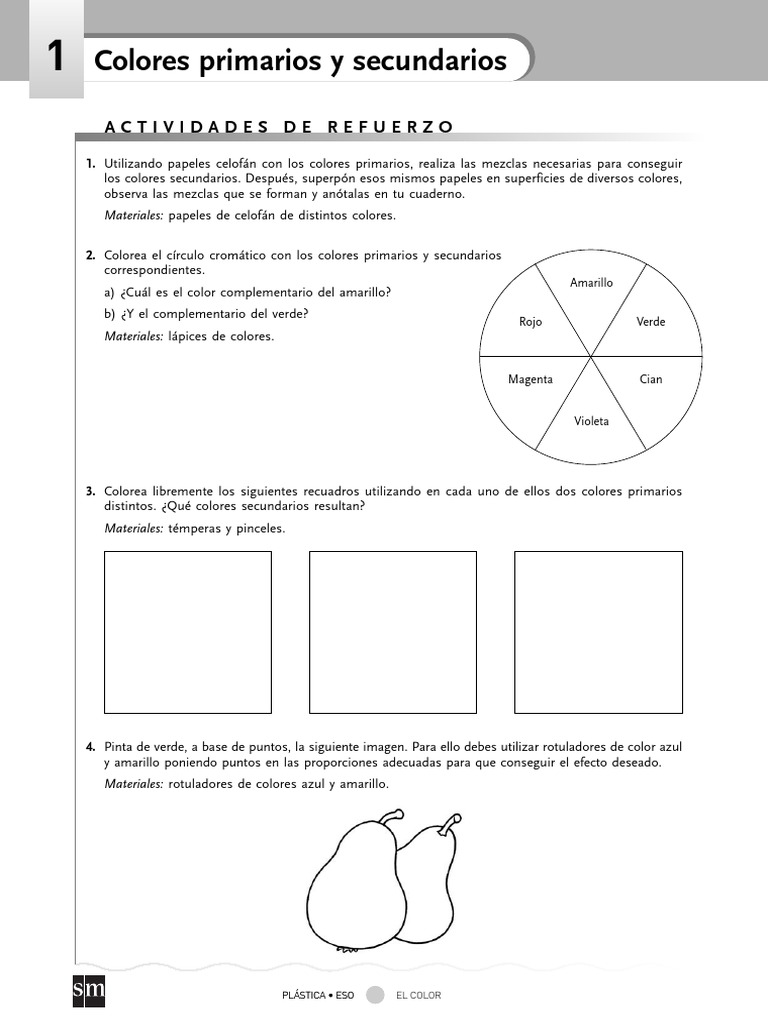 1. El Color (Actividades)