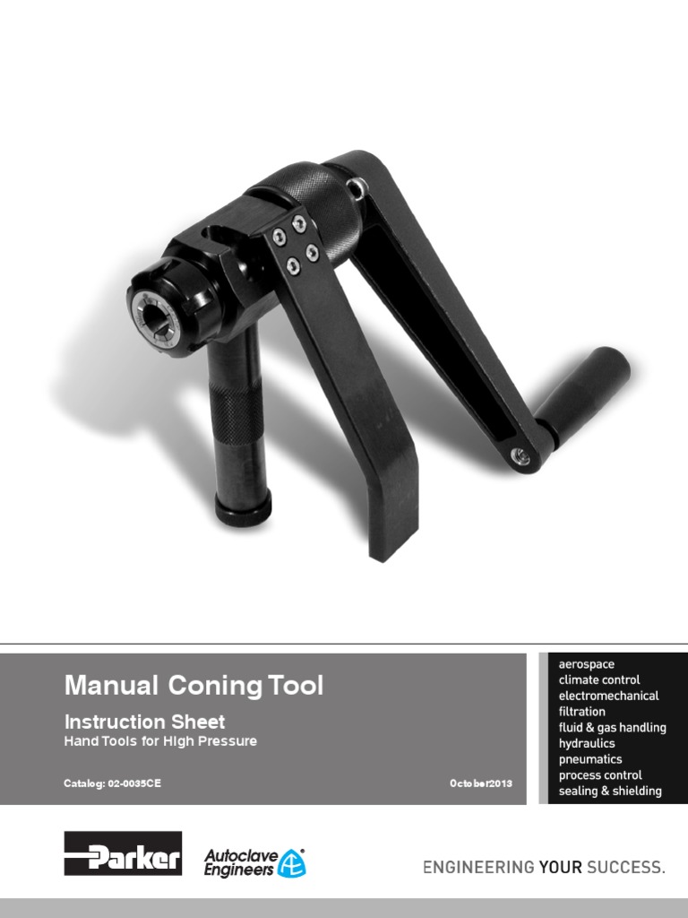 Manual Coning Tool-Brochure | PDF | Nut (Hardware) | Metalworking