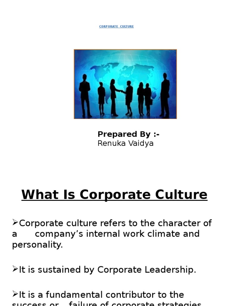 Corporate Culture | PDF | Business | Self-Improvement