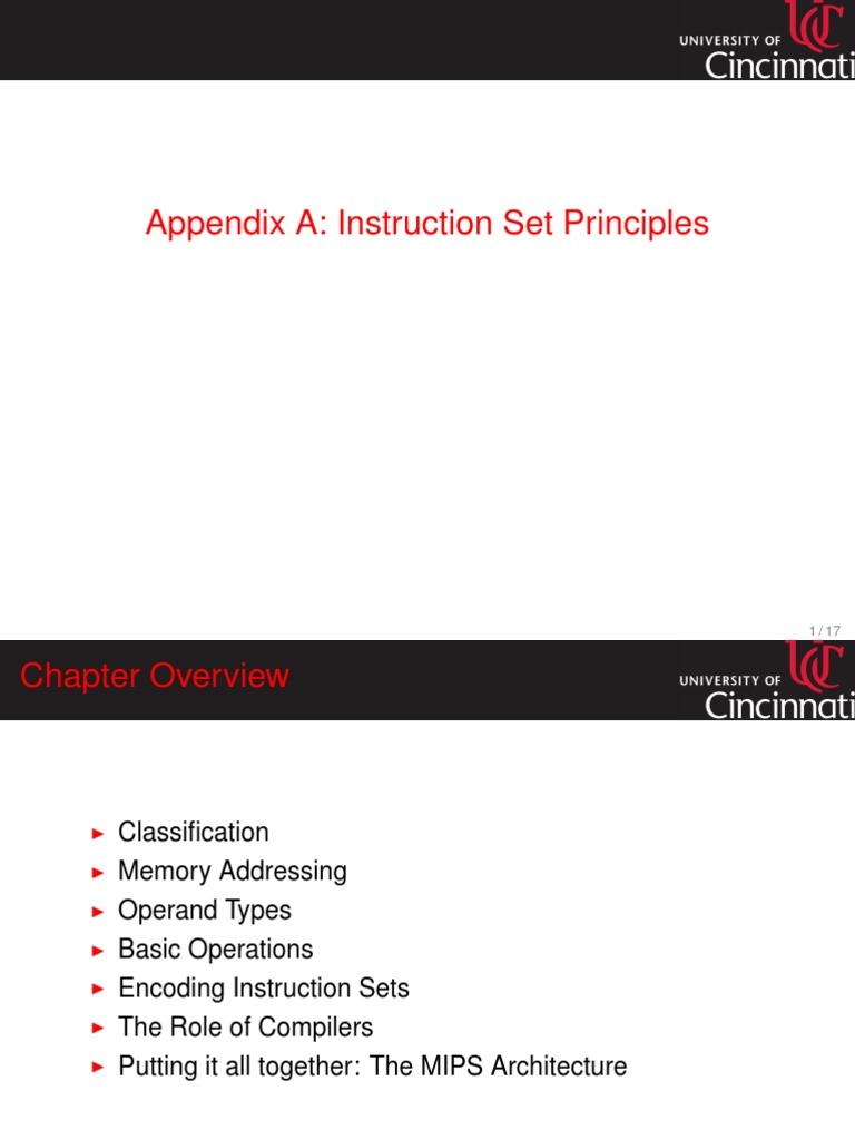 Appendix A: Instruction Set Principles | PDF