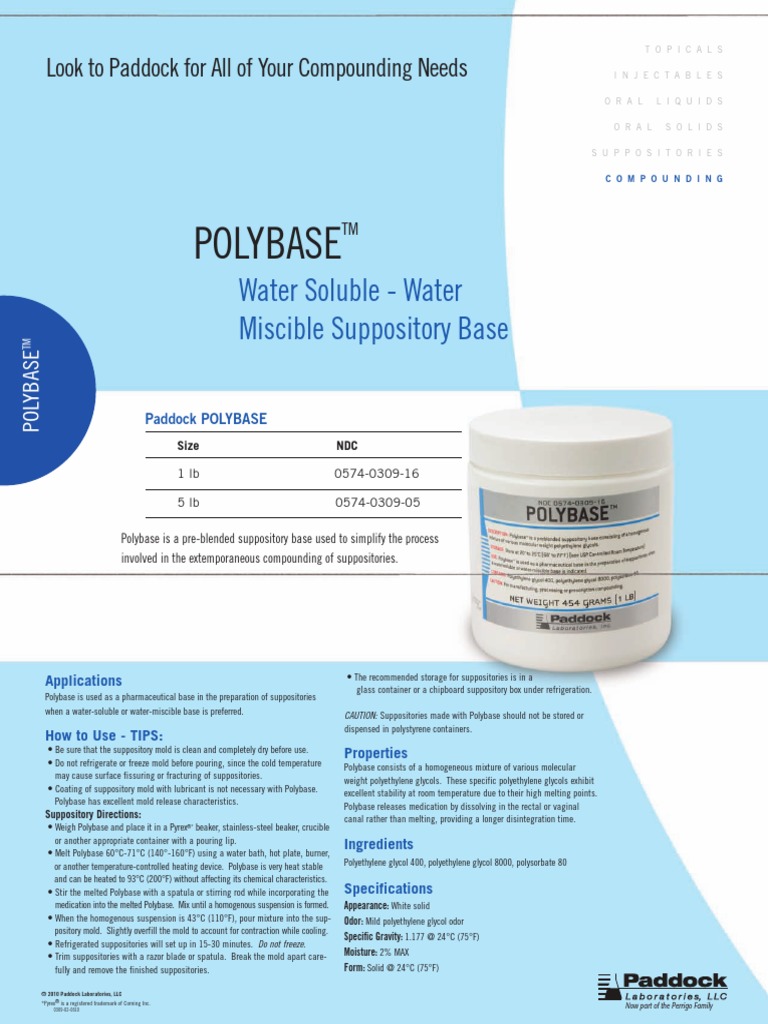polybase | Weight | Density