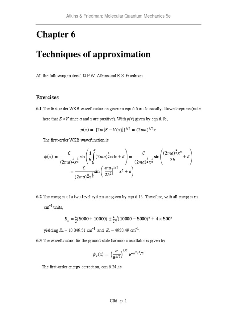Student Solutions ch06 PDF | PDF