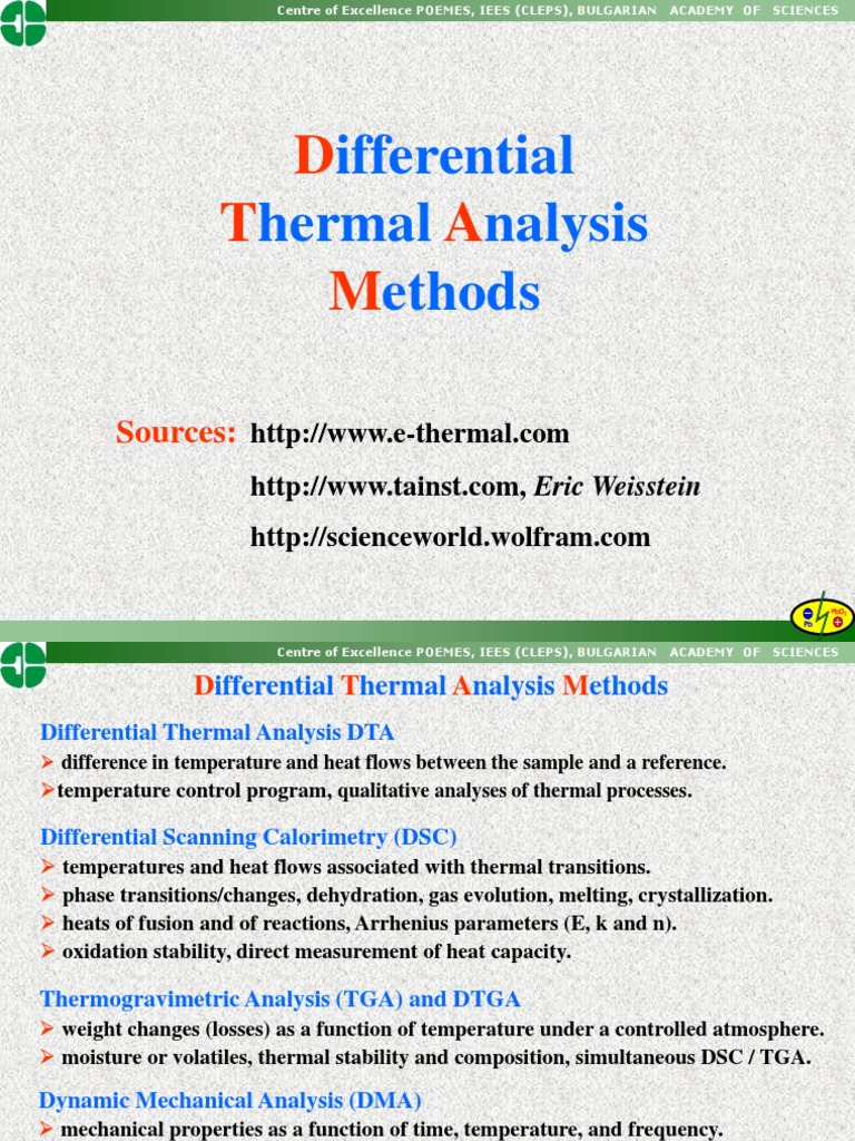 Differential Thermal Analysis Techniques | PDF