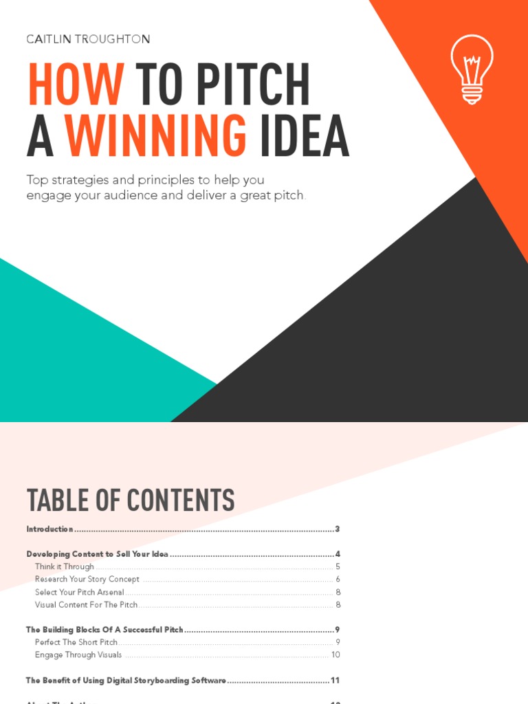 How To Pitch A Winning Idea | PDF | Animation