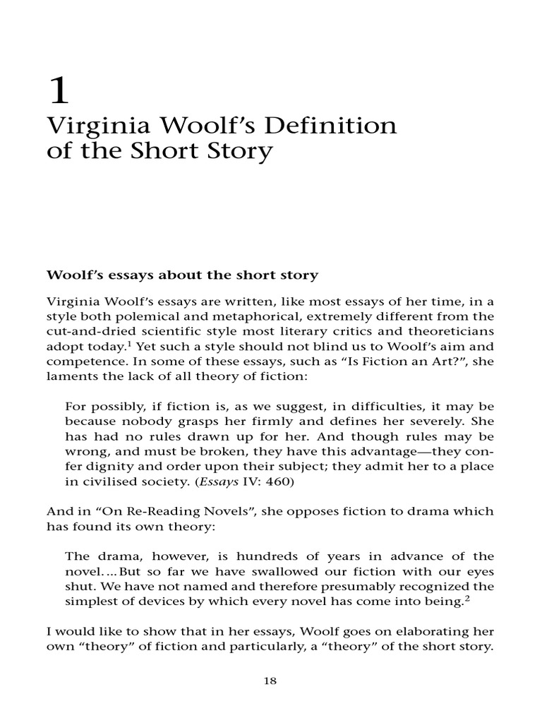 Christine Reynier-Virginia Woolf's Ethics of The Short Story (2009) .29 ...