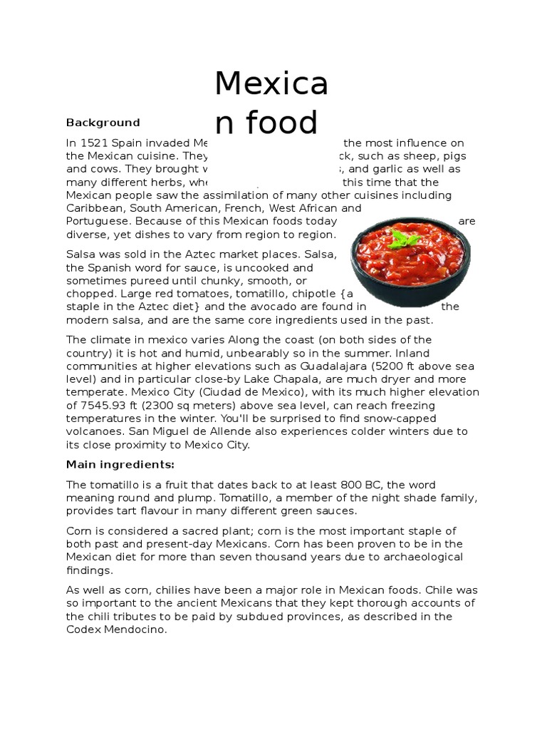 A Comprehensive Overview of Mexican Cuisine: From Historical Influences ...