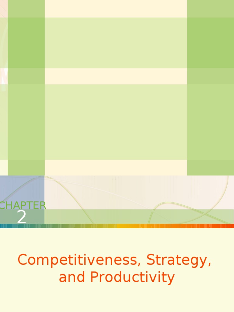 Competitiveness, Strategy, and Productivity | PDF