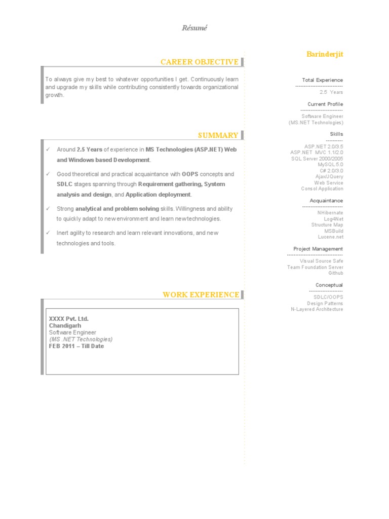 Barinder Resume 2 PDF | PDF | J Query | Model–View–Controller