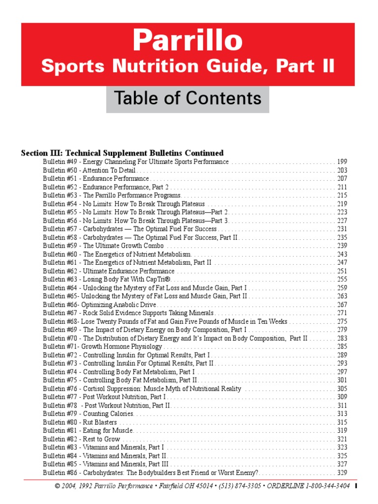 Parrillo Sports Nutrition Guide Part 2 | PDF | Anemia | Iron
