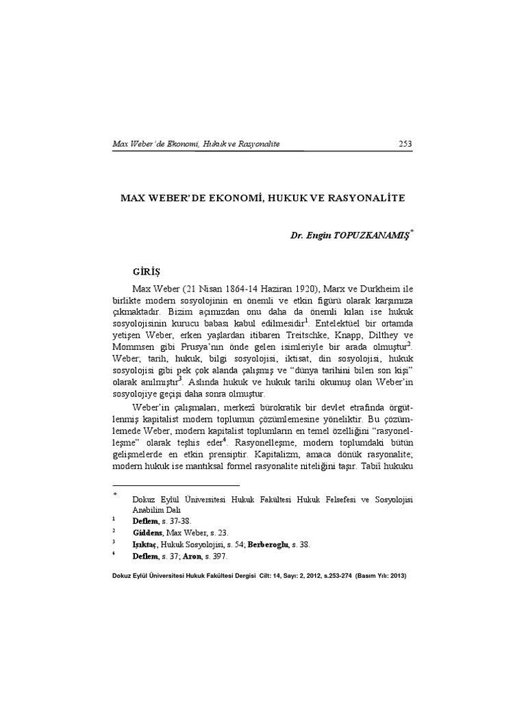 Weber Makale PDF | PDF