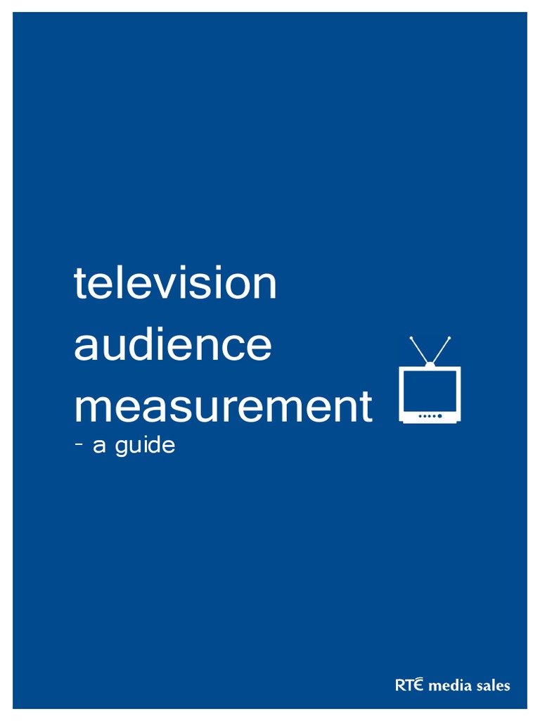 Television Audience Measurement: - A Guide | PDF