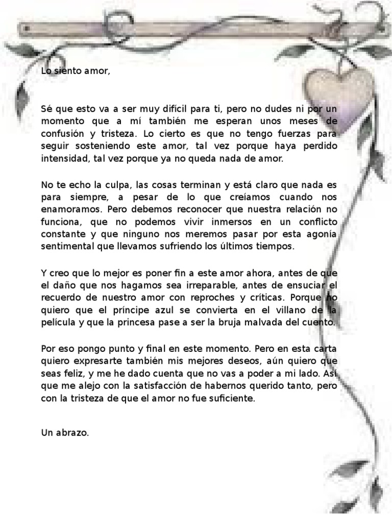 Lo Siento Amor | PDF