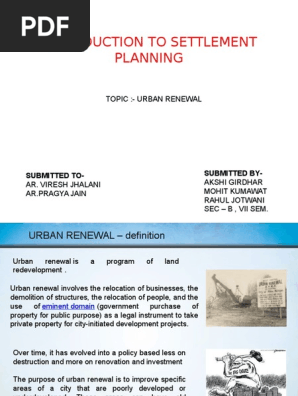 Urban Renewal Definition