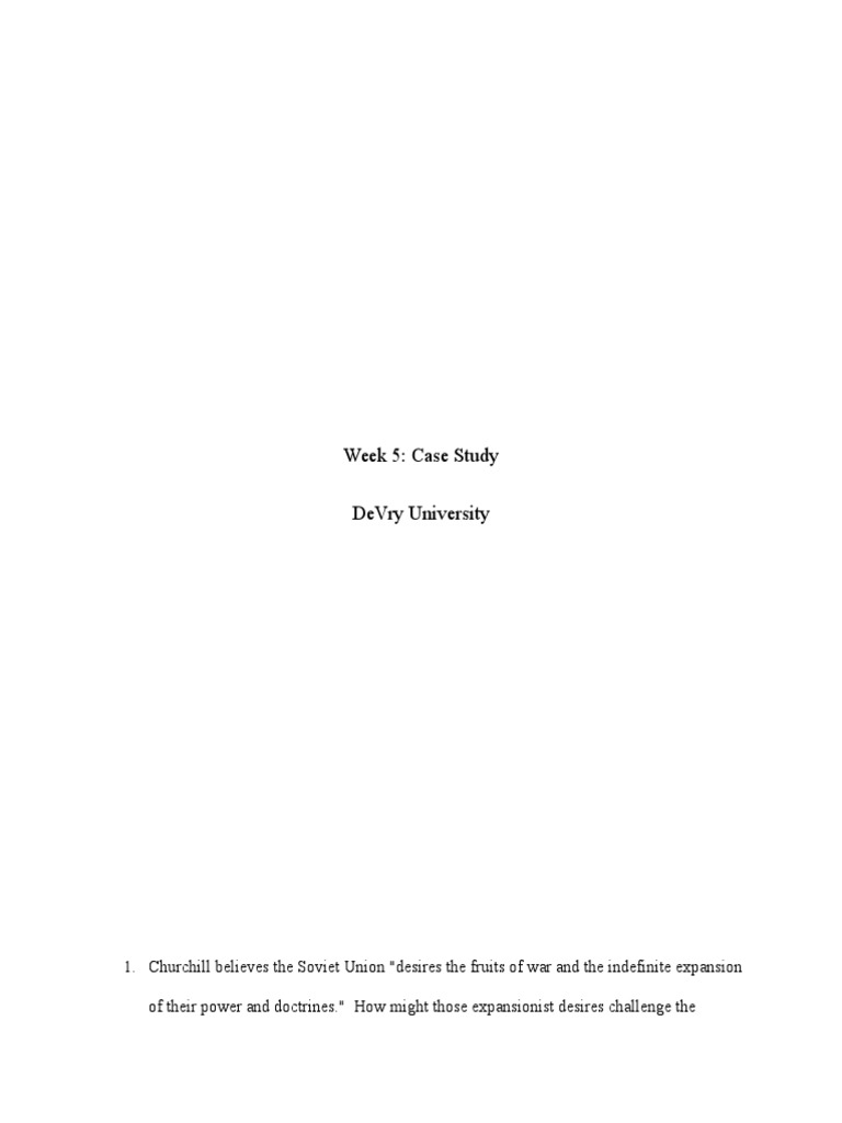 Case Study History | Download Free PDF | Winston Churchill | Soviet Union