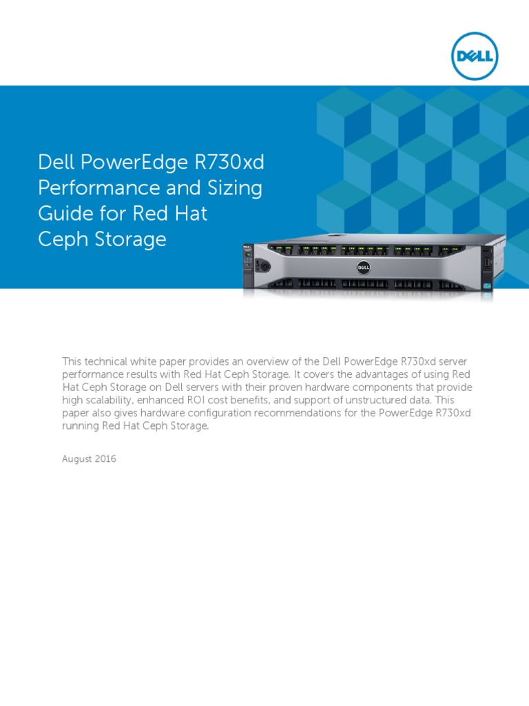 Dell R730xd RedHat Ceph Performance SizingGuide WhitePaper | PDF ...