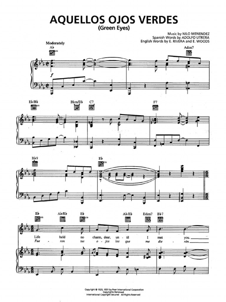 Aquellos Ojos Verdes | PDF