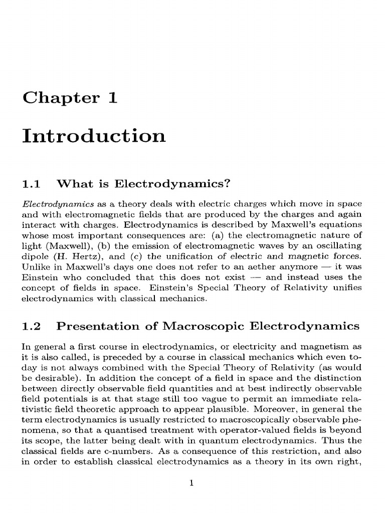 What Is Electrodynamics? | PDF | Science & Mathematics