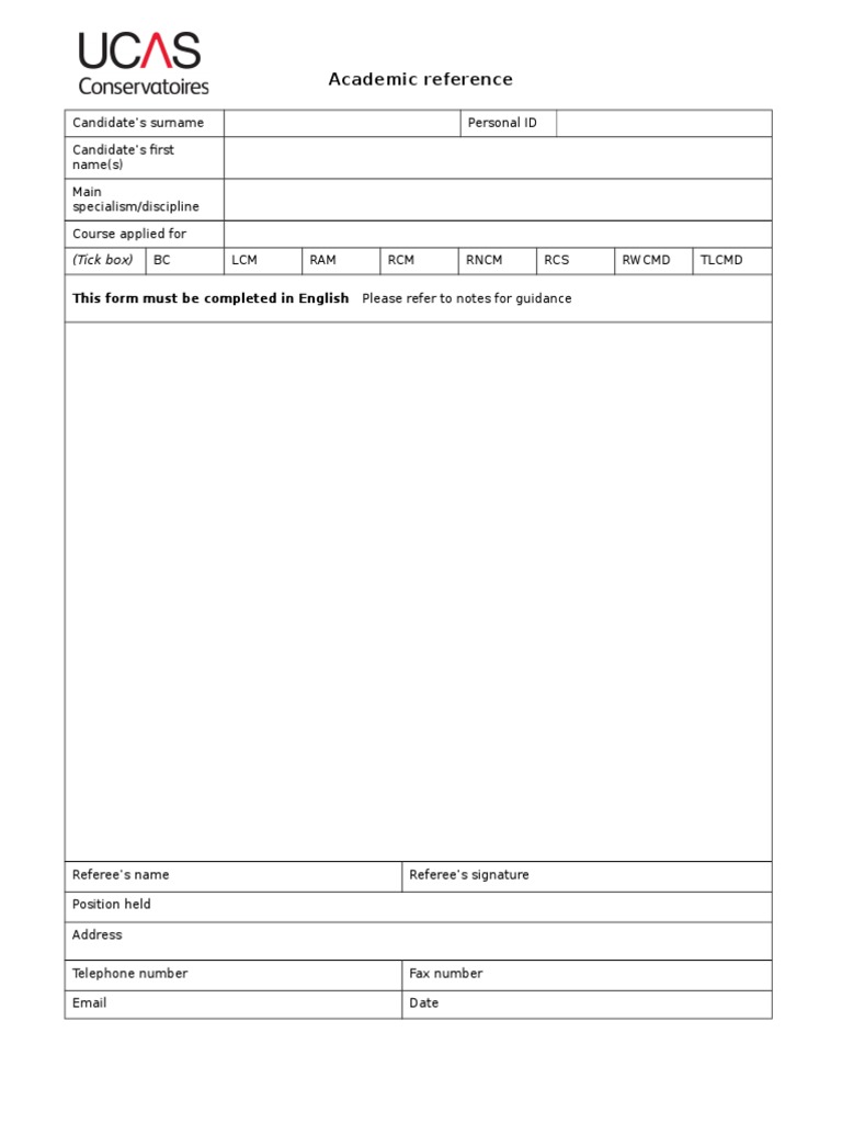 Ucas Conservatoires Academic Ref | PDF | Educational Stages | Higher ...