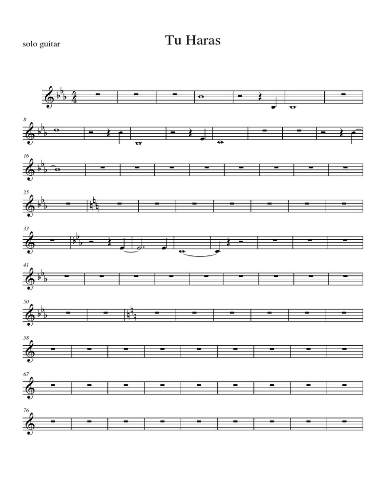 Tu Haras - Solo Guitar | PDF | Art