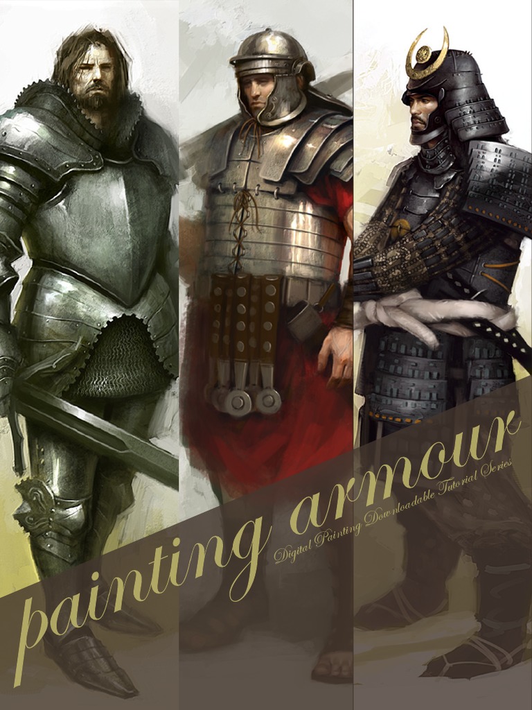 Digital Painting: Medieval Armour Tutorial | PDF | Adobe Photoshop | Sword