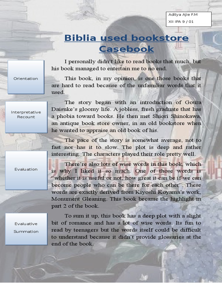 Biblia Used Bookstore Casebook | PDF