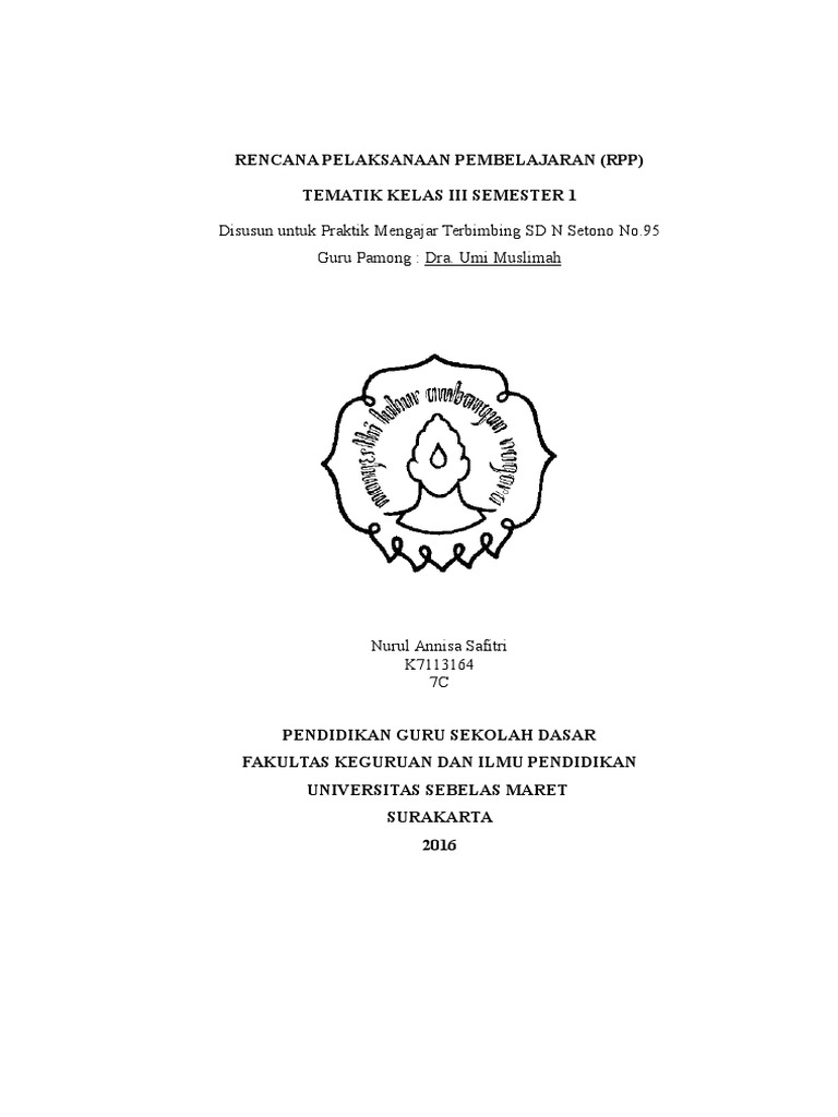 RPP Kelas 3 SD Ips | PDF