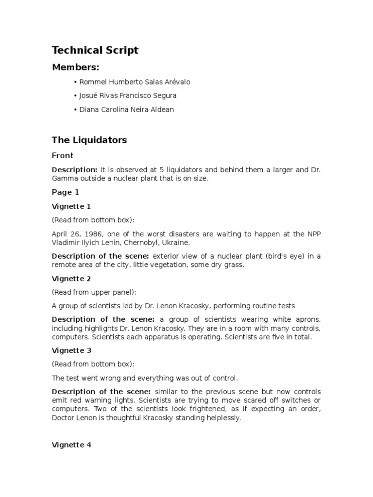 Technical Script: Members | PDF | Energy And Resource | Nature