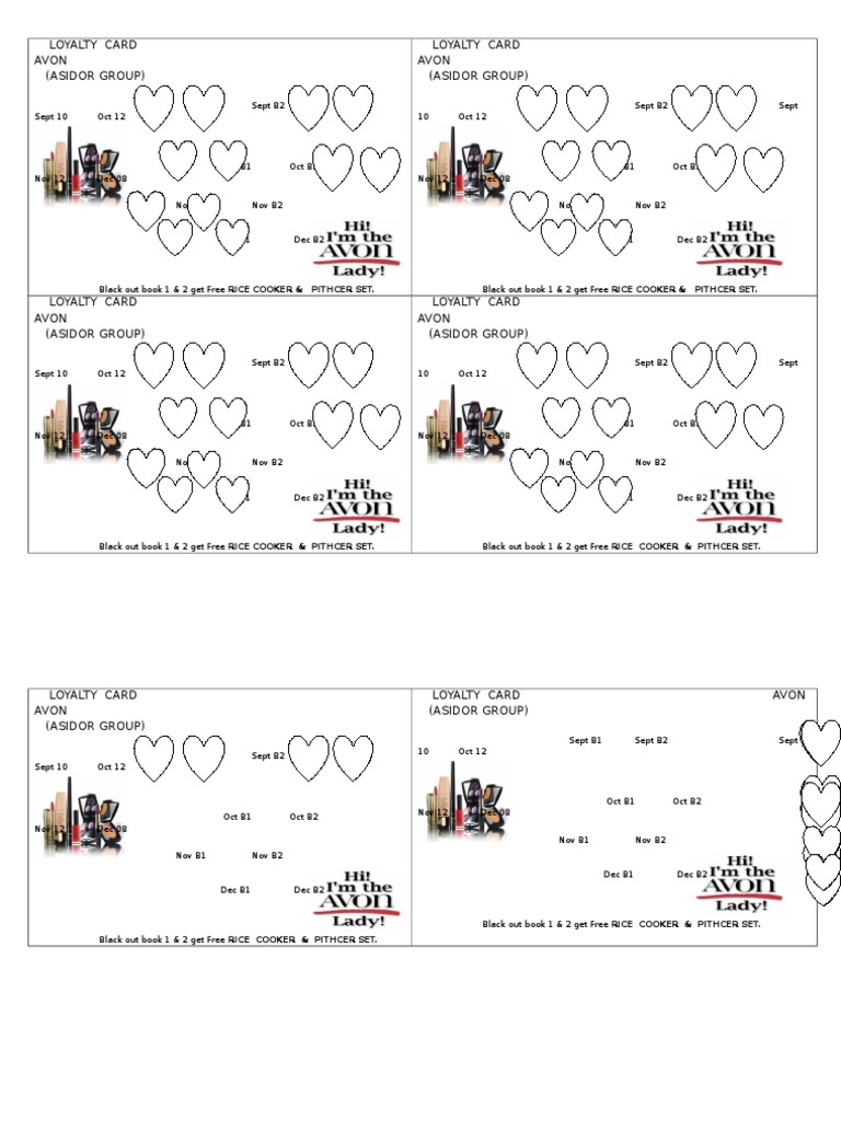 Loyalty Card Avon (Asidor Group) Loyalty Card Avon (Asidor Group) | PDF
