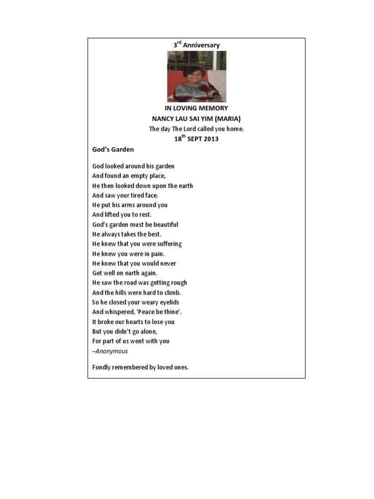Memorial Nancy | PDF | Poetry