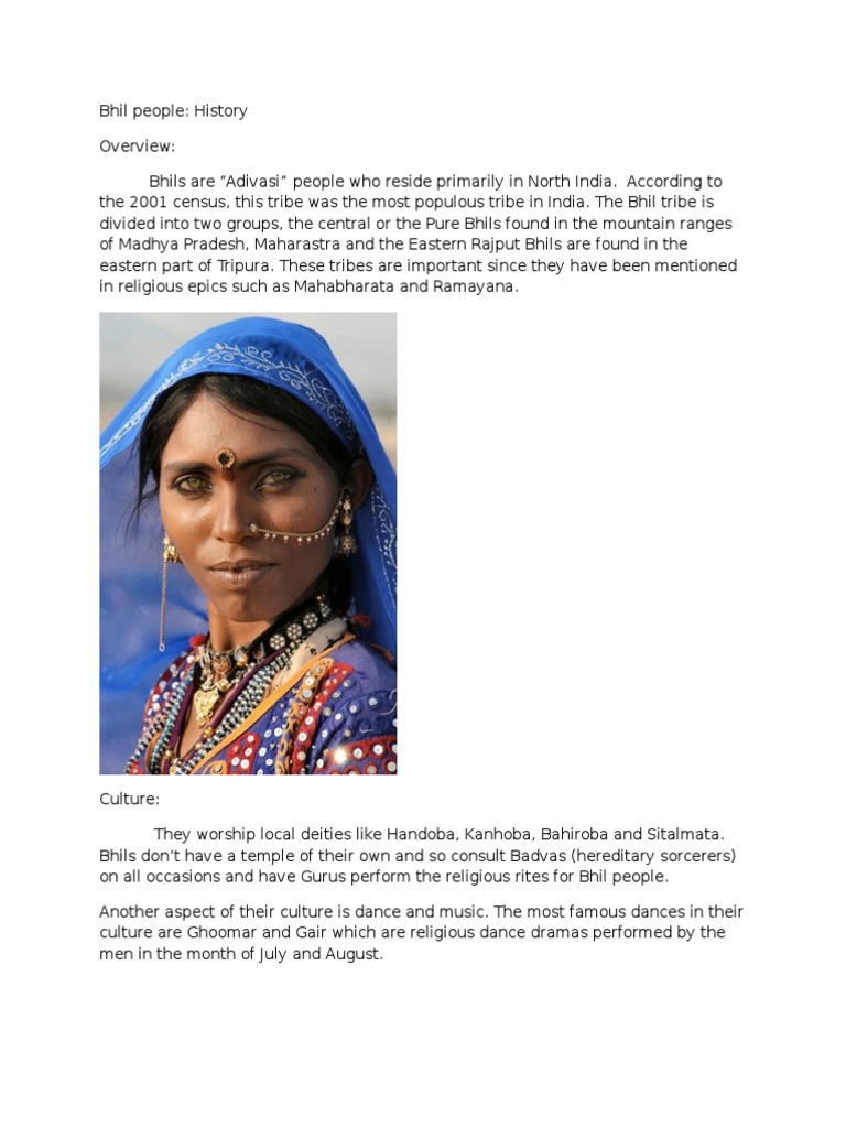 Bhil Tribe: History and Culture Overview | PDF