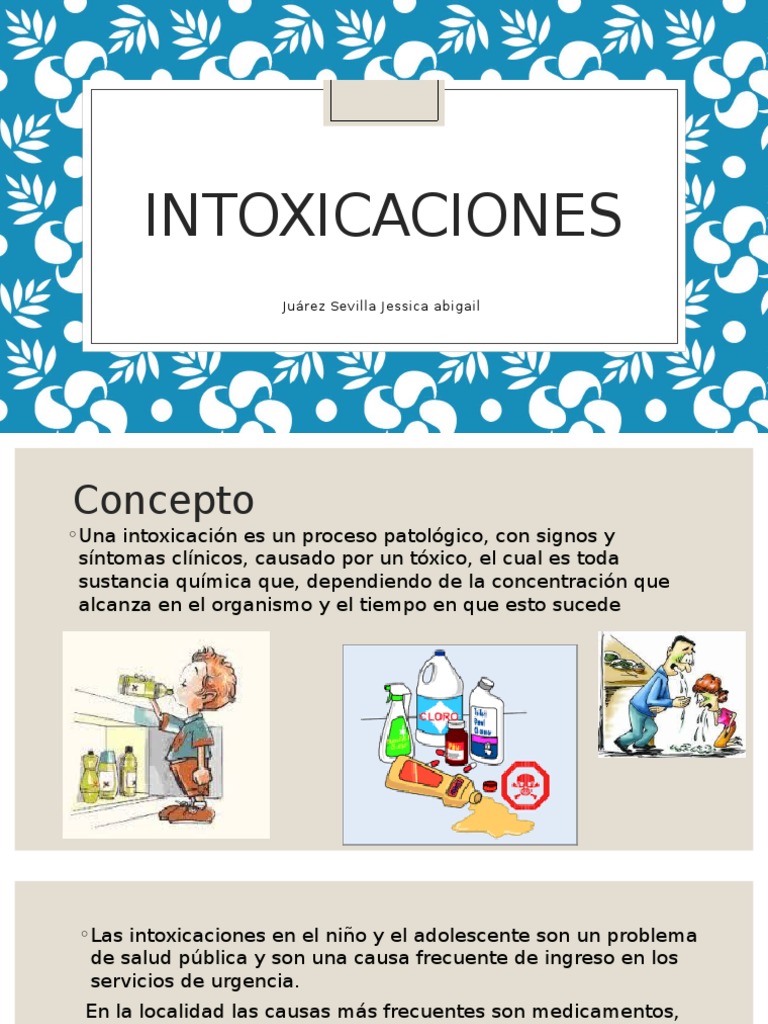 intoxicaciones.pptx | Medicamentos con receta | Pesticida