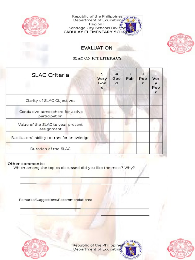 Slac Sample | Evaluation | Literacy | Free 30-day Trial | Scribd