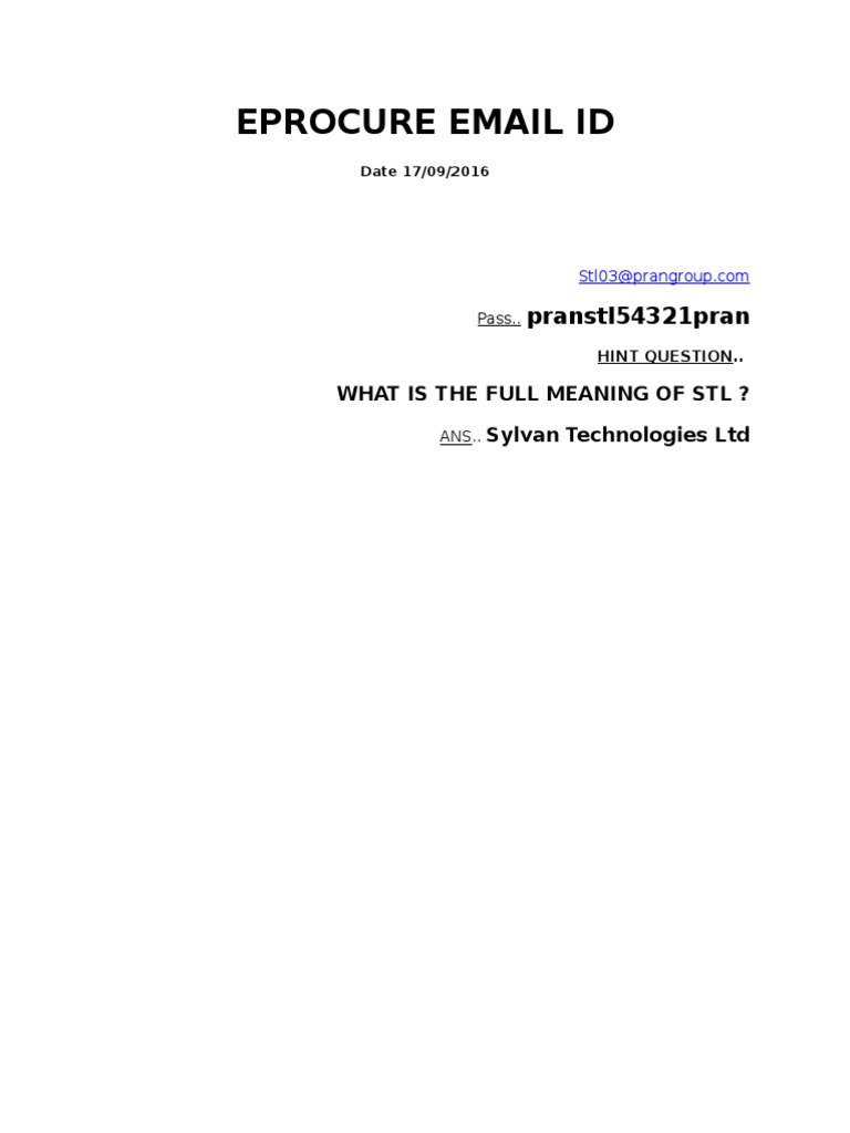 Eprocure Email Id | PDF | Language Arts & Discipline | Teaching Methods ...