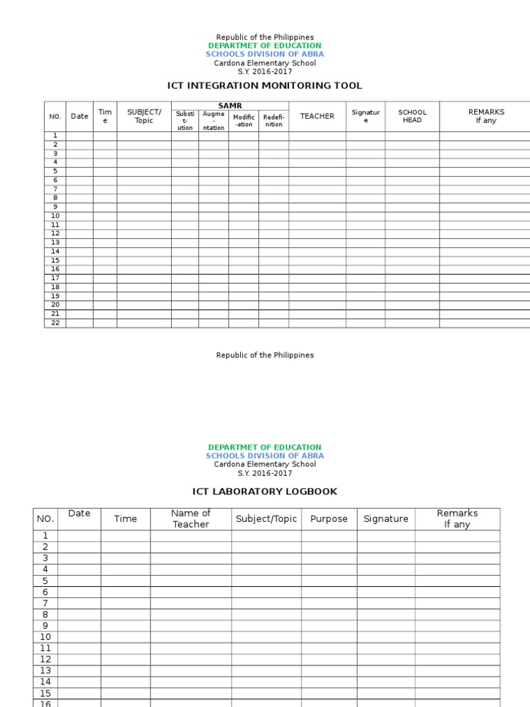 Ict Integration Monitoring Tool: Republic of The Philippines | PDF