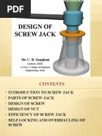 Screw Jack Design and Calculations | PDF | Screw | Mechanical Engineering