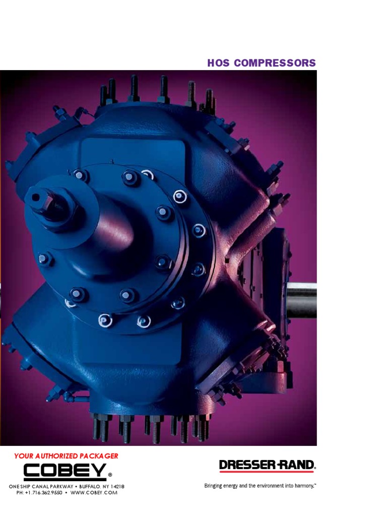 HOS (Heavy Oilfield Separable Compressor) Brochure | PDF | Cylinder ...