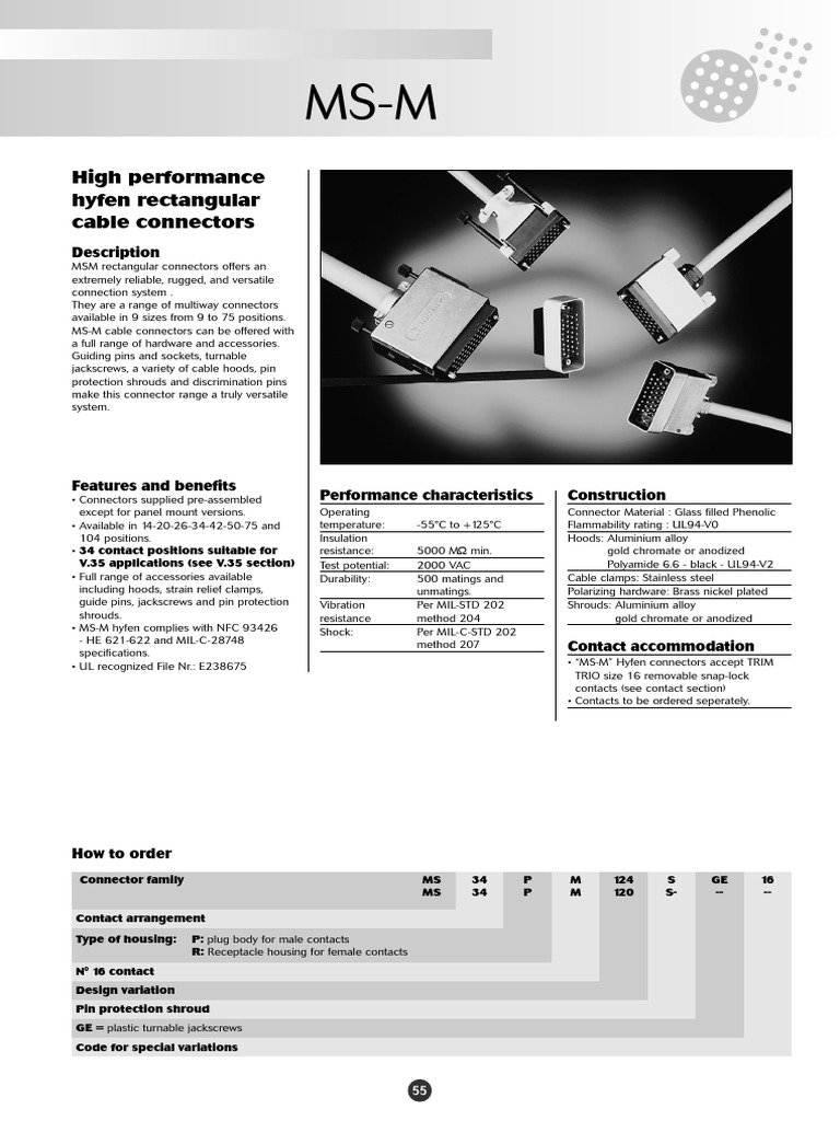 MSM MSO+catalog PDF | PDF | Electrical Connector | Building Engineering