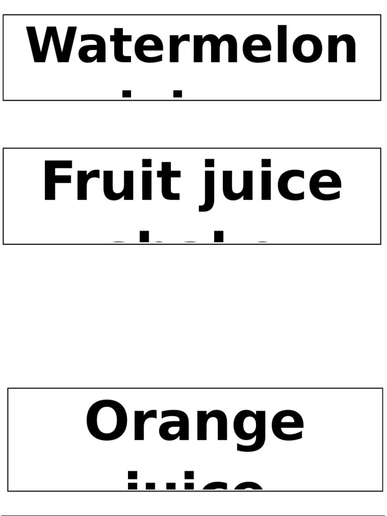 Friut Juice | PDF