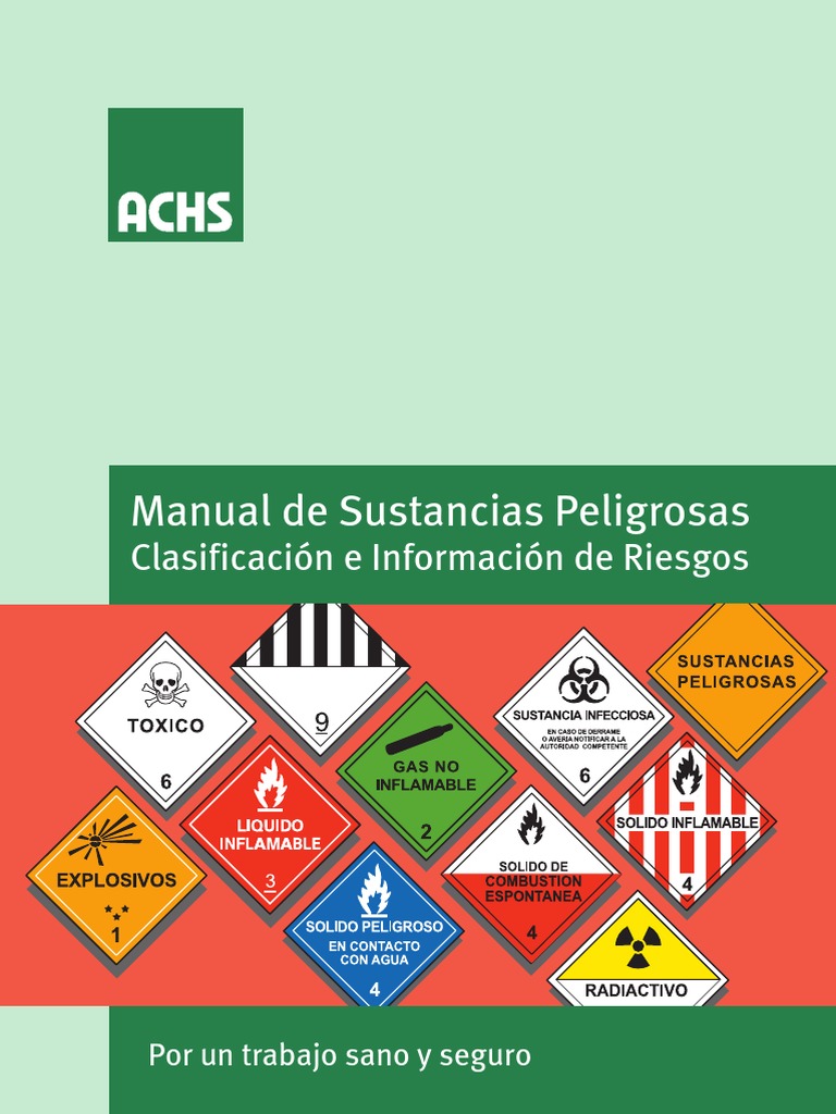 Achs Manual Sustancias Peligrosas PDF | PDF | Argón | Hidrógeno