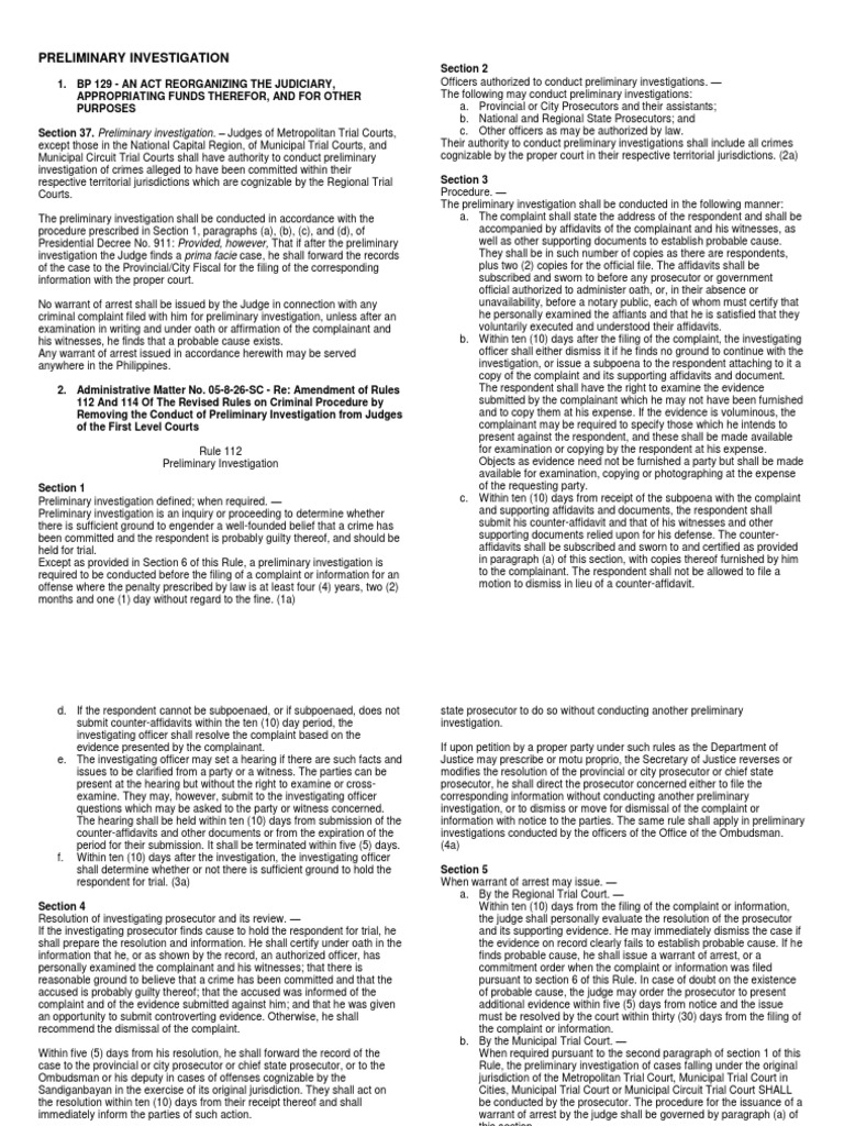 Authorized Officers for Preliminary Investigation | PDF | Prosecutor ...