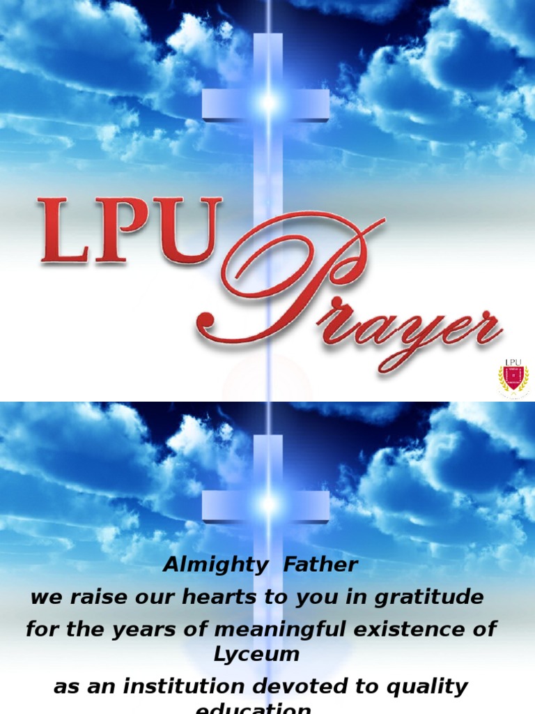 LPU Institutional Prayer for Unity | PDF